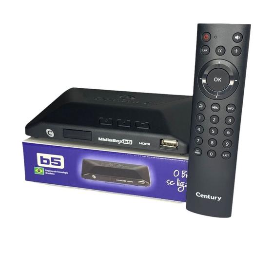 Receptor Midiabox B5 Century Midia Box B5 Hdtv Banda Ku - Receptor ...