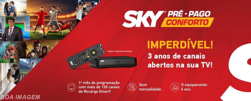 Receptor Sky Conforto HD -3 anos de programação no seu equipamento ...