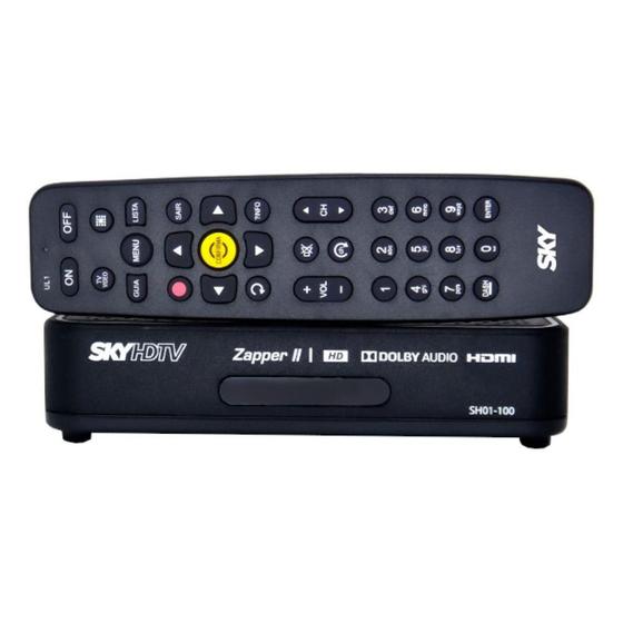 Receptor Via Satelite Sky Conforto HD Zapper SH01-100 Elsys - Receptor ...