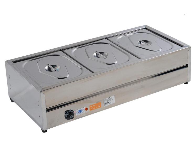 Rechaud Banho Maria Elétrico 3 Cubas Self Service Restaurante ...