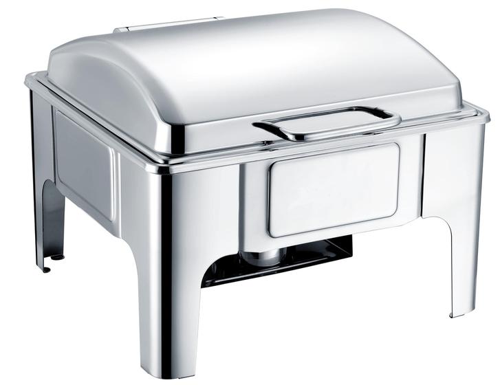 Rechaud chaffing dish retangular inox 4,7 litros orcil - Rechaud ...