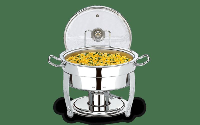 Rechaud Redondo Brinox Savoy 5 Litros 31 x 43 cm Aço Inox - Rechaud ...