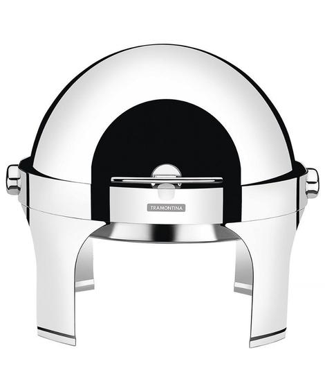 Rechaud Redondo em Aco Inox Tampa Giratoria com Guias e Canaletas para ...