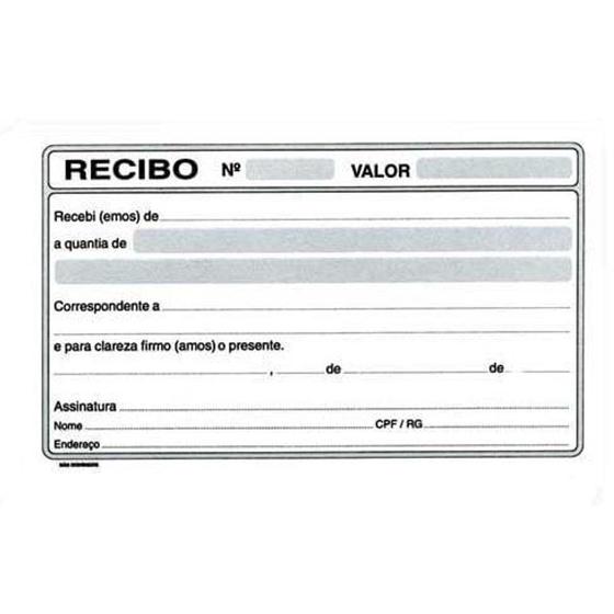 Recibo Comercial Sem Canhoto São Domingos - 50 Folhas - Recibo - Magazine Luiza