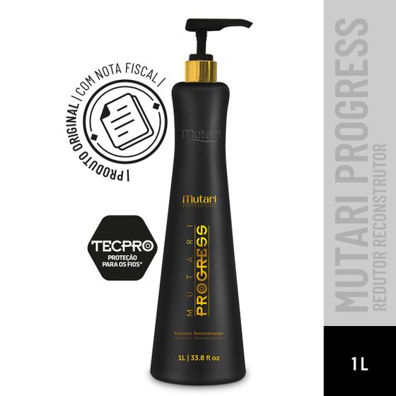Redutor Reconstrutor Mutari Progress PROF 1L - Progressiva para Cabelo ...