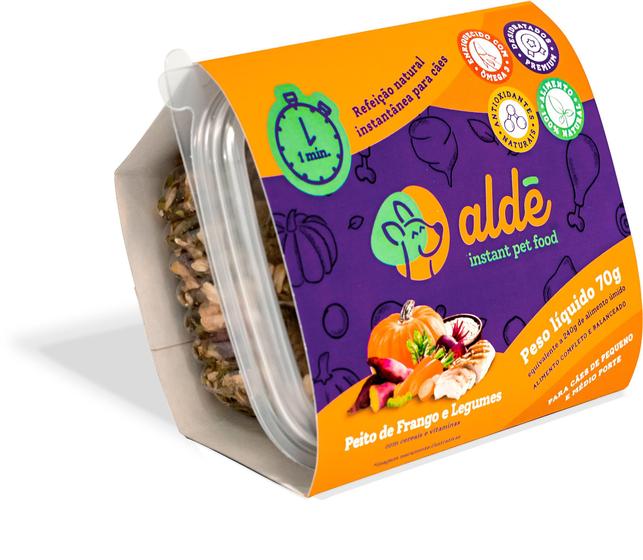 Refeição Natural Instantânea Para Cães Sabor Peito Frango. - Alde ...