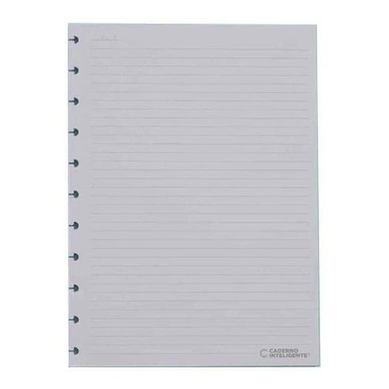 Refil Caderno Inteligente Pautado Grande 50 fls - Refil para Caderno ...