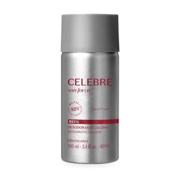 Refil Celebre Sua Força Desodorante Colônia Feminino 100ml - O ...