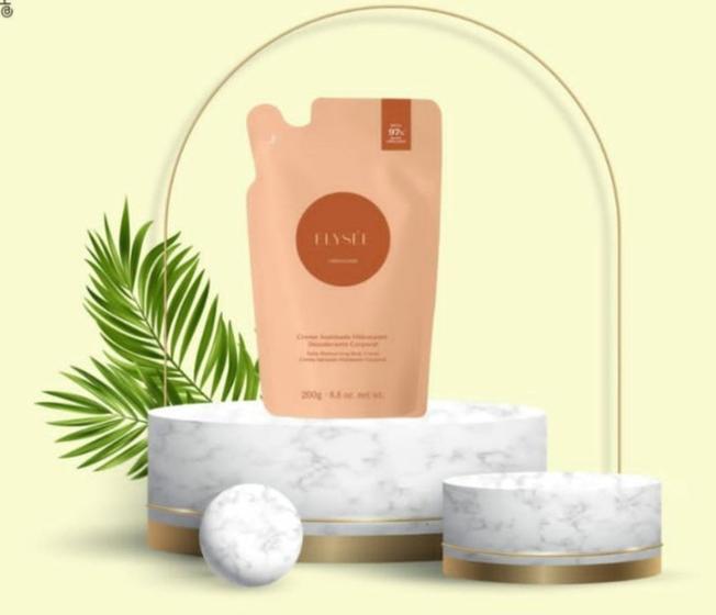 Refil Creme Desodorante Hidratante Corporal Acetinado Elysee 200g - O ...
