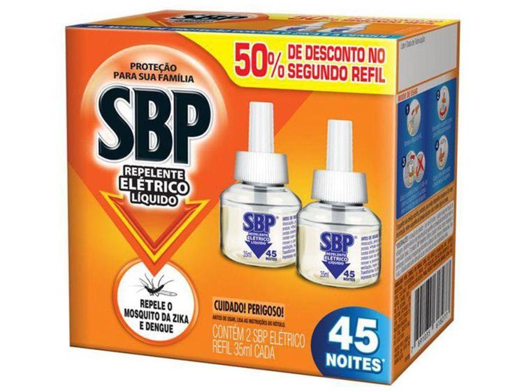 Refil de Repelente Elétrico Líquido SBP Led 35ml 2 Unidades - Repelente ...