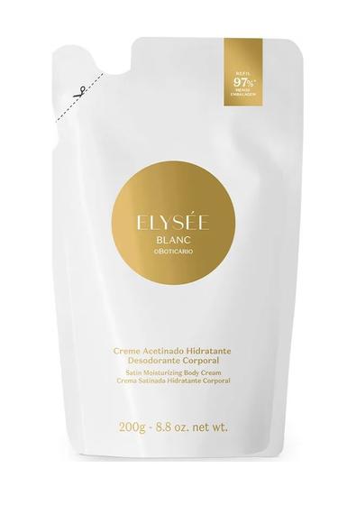 Refil hidratante corporal acetinado elysée blanc 200g - O BOTICÁRIO - Hidratante Corporal ...