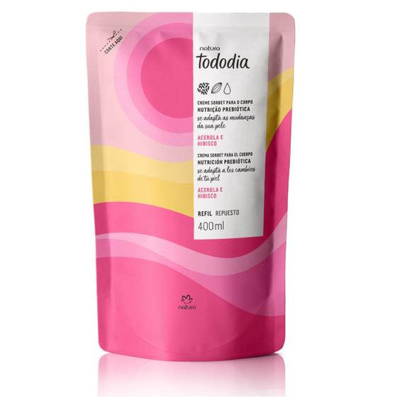 Refil Hidratante Corporal Natura Tododia Acerola E Hibisco 400ml - Hidratante Corporal ...