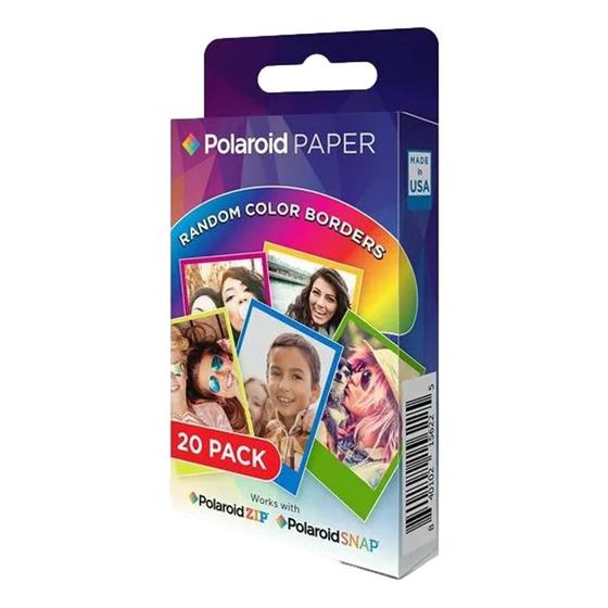 Refil Polaroid Zink 2X3 Rainbow Photo Paper -20 Folhas - Álbum de Fotos ...