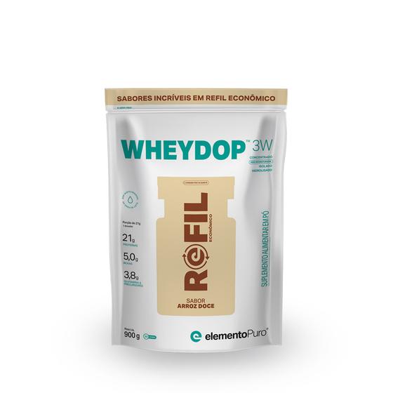 Refil Wheydop 3W - Elemento Puro - 900g - Whey Protein - Magazine Luiza