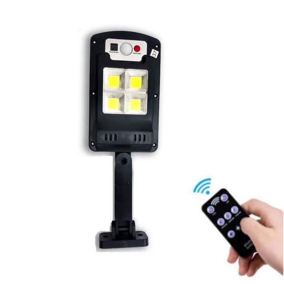 Refletor com Painel Solar Luatek Luminária de Parede Poste Lâmpada 4 ...