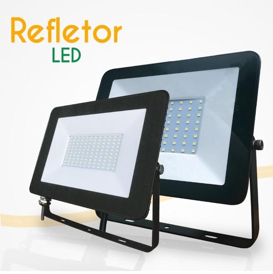 Refletor de led 50w/100w ip66 bivolt 6500k - top light - Refletor ...