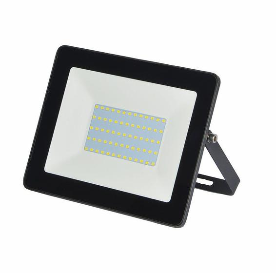 Refletor De LED Pequeno Cor Preto Bivolt Branco Frio Gaya - Refletor ...