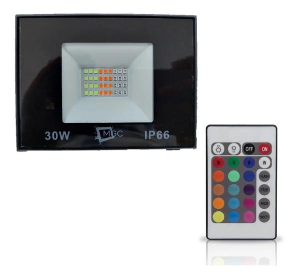 Refletor Holofote Led Rgb Smd 30w Bivolt Ip66 16 Cores - PRC - Refletor - Magazine Luiza