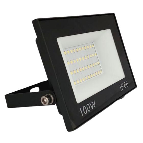 Refletor Led 100w Holofote Bivolt Prova D'água Ip66 Frio - Al Mare - Refletor - Magazine Luiza