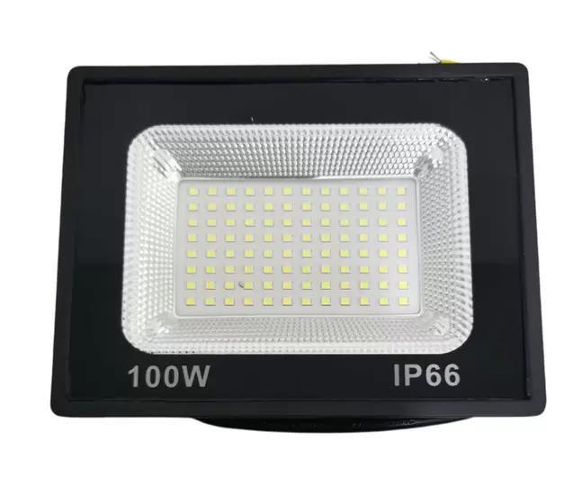 Refletor Led 100w Holofote bivolt Prova Dágua Ip66 Branco Frio 6000K - LZH - Refletor - Magazine ...