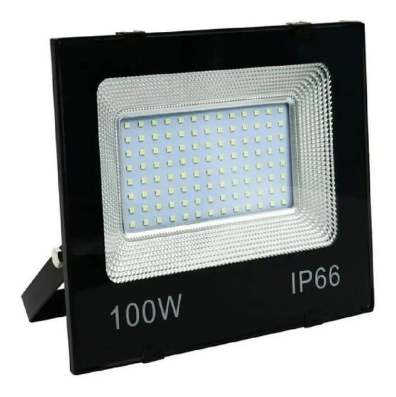 Refletor Led 100w Smd Prova Dágua Ip66 Holofote 6500k - AAA - Refletor ...