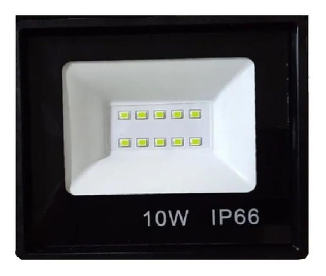 Refletor Led 10w Bivolt 110/220 Com Suporte Luz Verde Jardim Fonte ...