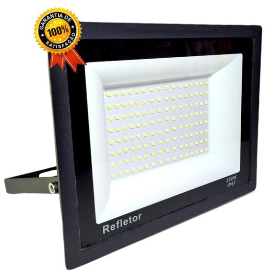 Refletor Led 200W Branco Frio Bivolt Prova Dágua Ip67 - Hi-Sover - Refletor - Magazine Luiza