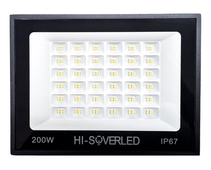 Refletor Led 200w Holofote Bivolt Prova Dágua Ip67 Branco Frio - Hi-SoverLed - Refletor ...