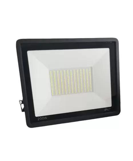 Refletor Led 200w Holofote Prova Dágua Ip66 Branco Frio bivolt 6000k - LZH - Refletor - Magazine ...