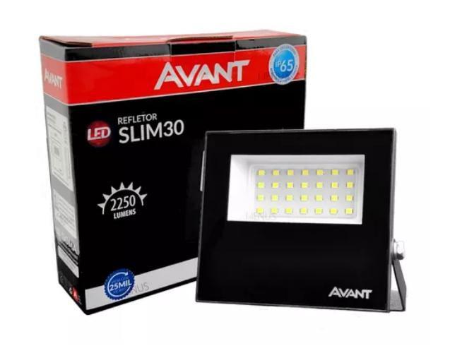 Refletor Led 30w Avant Slim Ip65 Branco Frio 6500k Bivolt - Refletor - Magazine Luiza