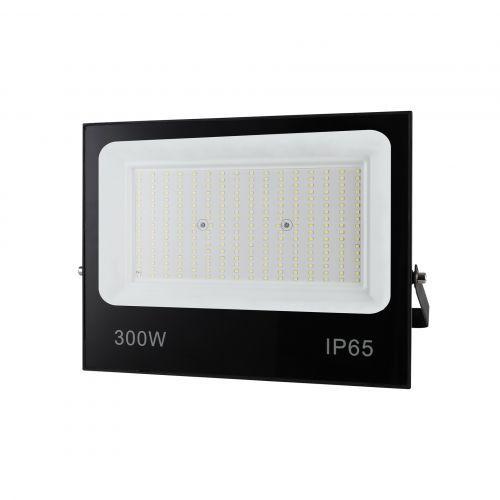 Refletor LED Corpo Preto Cor 6500K IP65 300 Watts BIVOLT ECONOMAX ...