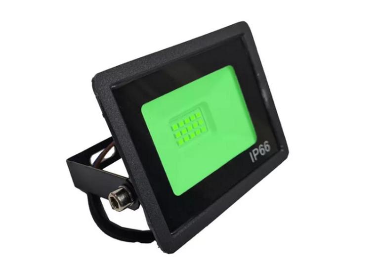 Refletor led holofote 10w luz verde ip66 - bivolt - a prova d'agua uso interno ou externo - Led ...