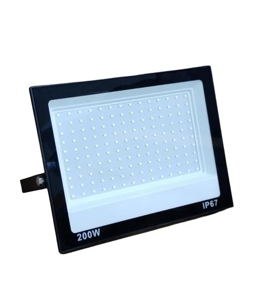 Refletor Led Smd 200w Holofote Prova Dágua Bivolt 6000k ip66 branca fria - SHANE - Refletor ...