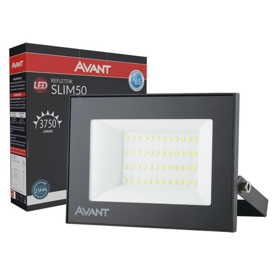 Refletor Slim 50W Branco Frio 3750 Lúmens - Avant - Refletor - Magazine Luiza