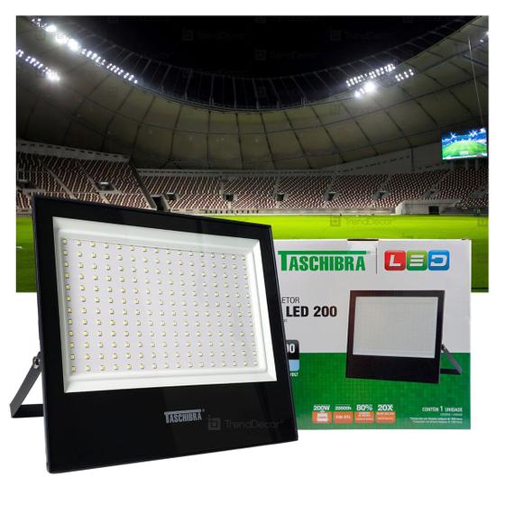 Refletor Taschibra TR LED 200W Preto - Refletor - Magazine Luiza