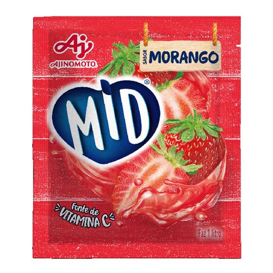 Refresco em Pó Sabor Morango Mid 20g - Suco - Magazine Luiza