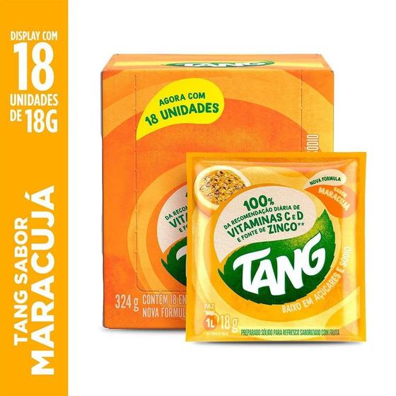 Refresco em Pó Tang Maracujá 18g Display com 18 Unidades - Suco ...