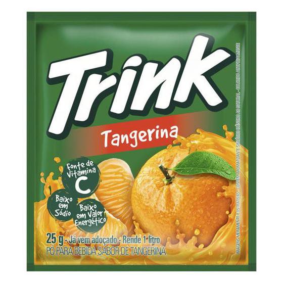 Refresco em pó trink - 25 gramas - 15 unidades - sabor tangerina - Suco ...