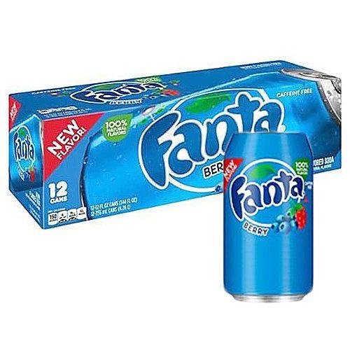 Refrigerante fanta blue berry caixa com 12 latas (355ml) - Refrigerante ...