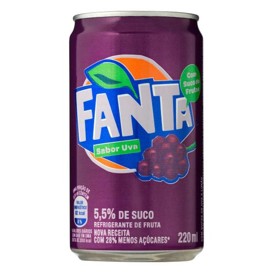 Refrigerante FANTA Uva mini lata 220ml - Refrigerante - Magazine Luiza