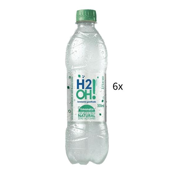 Refrigerante H2OH! 500ml ZERO 6 UND CADA SABOR limoneto OU limão ...