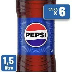 Refrigerante Pepsi Cola Pet 1,5L Caixa c/ 6 un - AMBEV - Refrigerante - Magazine Luiza