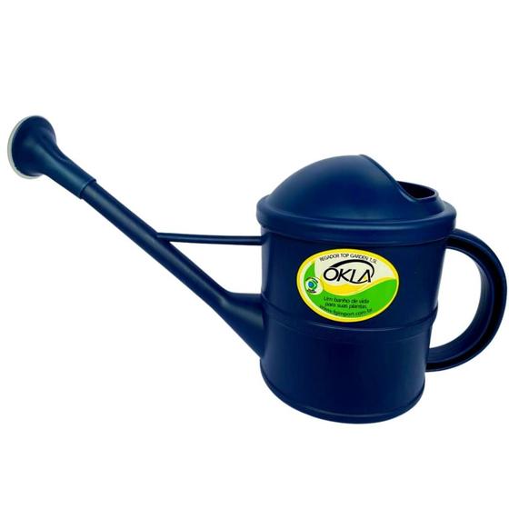 Regador De Planta E Cachepot 1.5 L Azul Escuro Jadim Horta - Top Garden ...