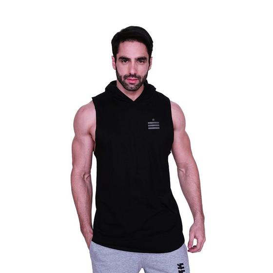 Regata Com Capuz Army - Preto - Shatark - Regata Masculina - Magazine Luiza