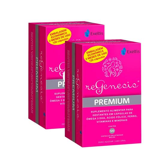 Regenesis Premium 120 Cápsulas Kit com duas unidades - Multivitamínico ...