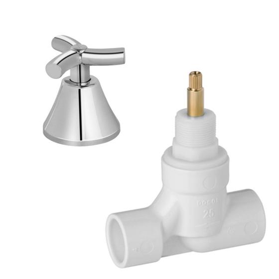 Registro Basetec PVC Cerâmico com Acabamento Docol Primor - Materiais ...