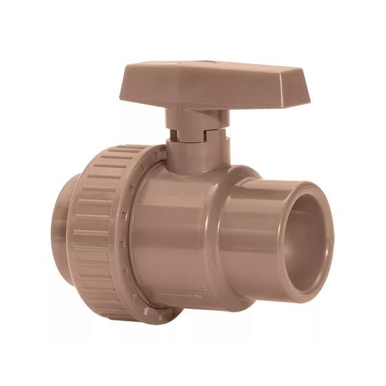 Registro De Esfera Soldável 40Mm C/Flange Pvc Marrom Amanco - Registro ...