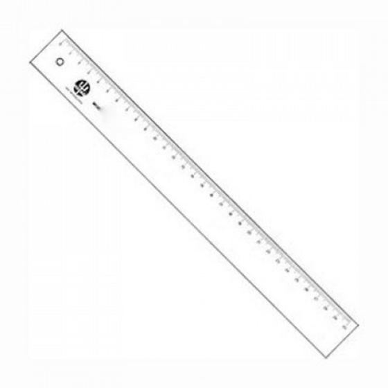 Régua 30cm Transparente Acrílico Legítimo 7130 Trident - Régua Escolar ...