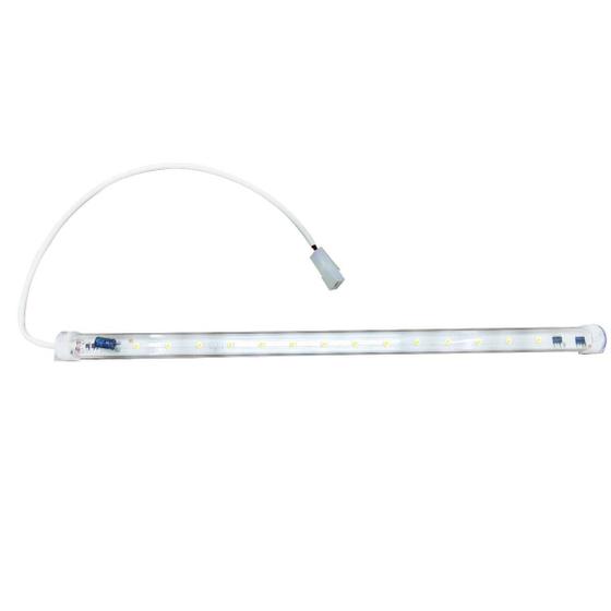 Régua de led branca universal tubular 127v 42x2cm 8w 14leds para cervejeira, geladeira ...