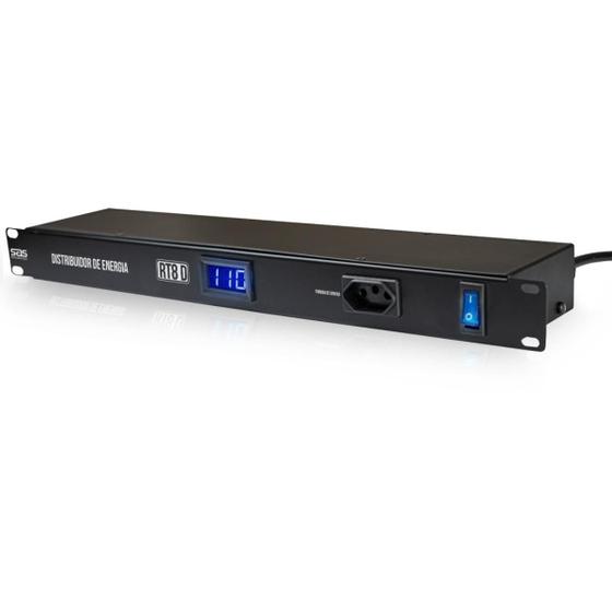 Régua Distribuidor De Energia Rack Santo Angelo Rt8d Com Led - Sma ...